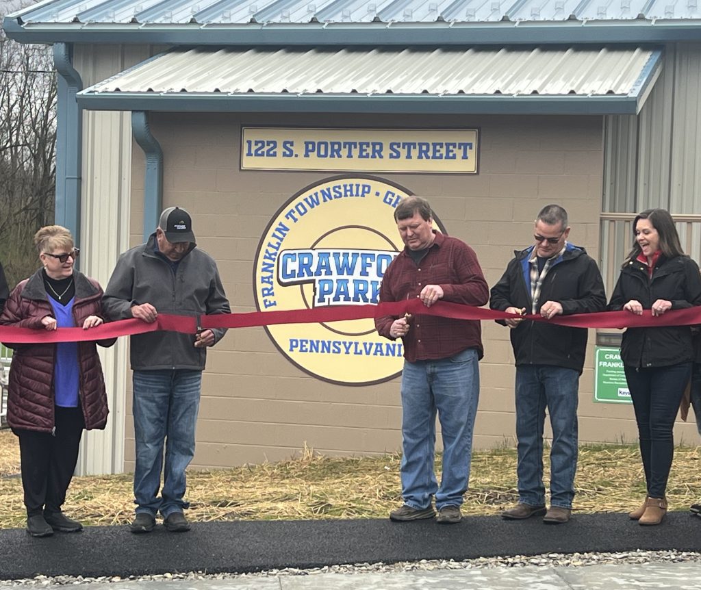 Elected officials, community cut ribbon on Crawford Park - Herald-Standard